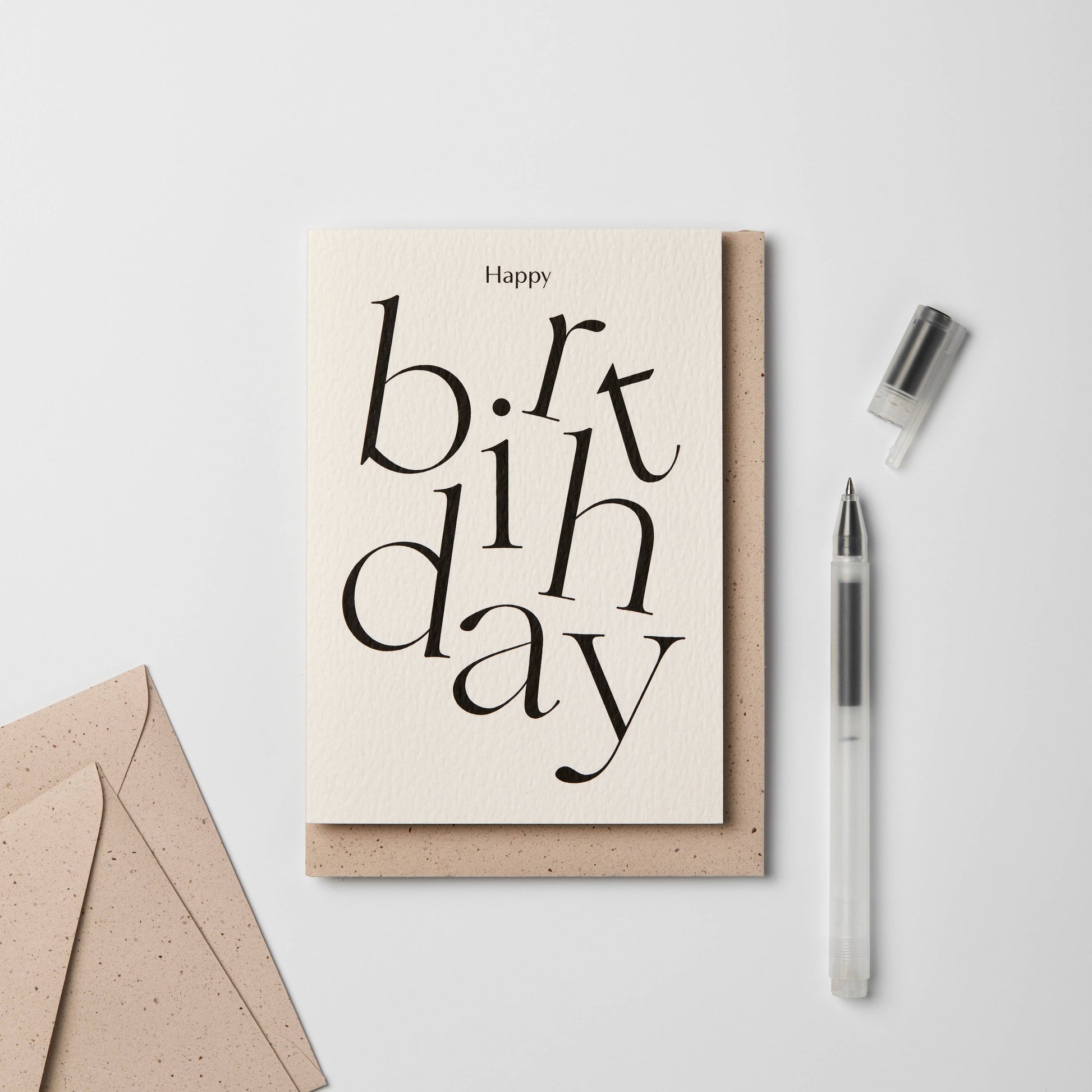 Kinshipped - Serif Type Happy Birthday Card – Spoiled Life